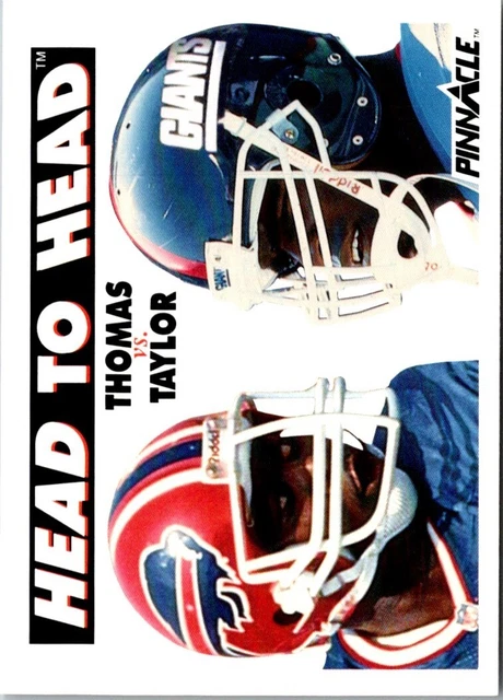 1991 PINNACLE THURMAN Thomas/Lawrence Taylor #354 Buffalo Bills/Giants ...