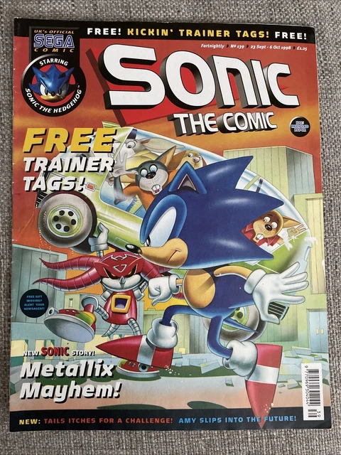 SONIC THE HEDGEHOG - Sonic The Comic UK - Sega / Fleetway Issue No. 139 ...