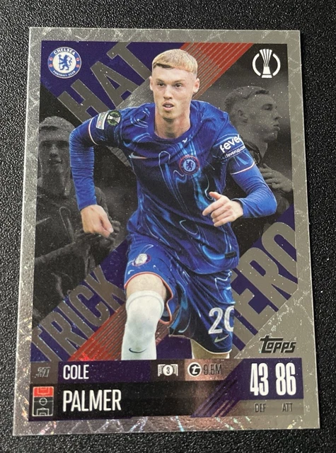 MATCH ATTAX EXTRA 24/25 2024 2025 Chelsea Cole Palmer Hat Trick Hero ...