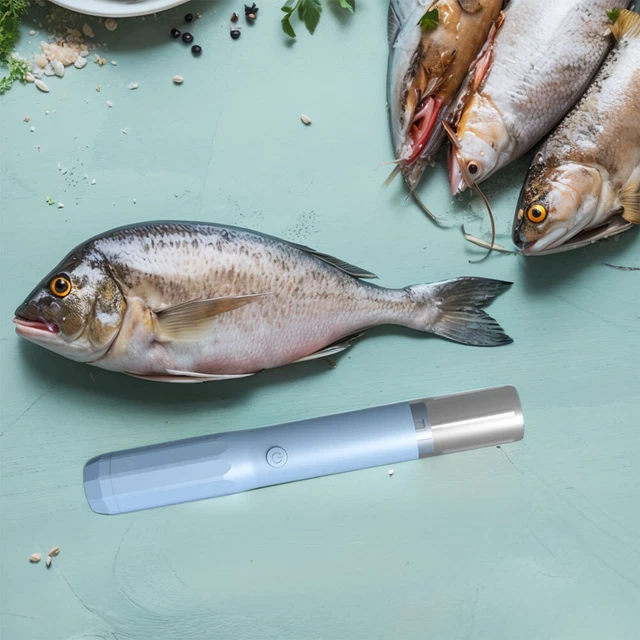 ELECTRIC FISH SCALER Waterproof Rechargeable Cordless Fish Scale ...