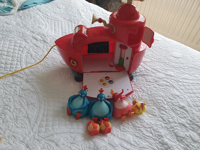 CBEEBIES TWIRLYWOOS BIG Red Boat Pull Along With Sounds Plus Figures ...