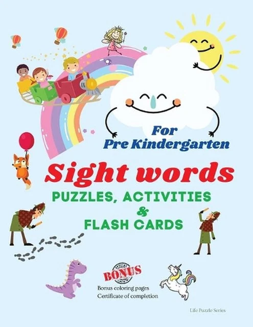 SIGHT WORDS PUZZLES, Activities & Flashcards: For Pre-Kindergarten by ...