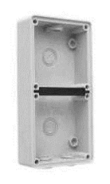 CLIPSAL INDUSTRIAL MOUNTING ENCLOSURE 198x101x38mm 2-Gang Shallow Model ...