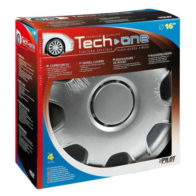 SET 4 ENJOLIVEURS Coupes Coupelles Boulons Roue pour Voiture 16 ...