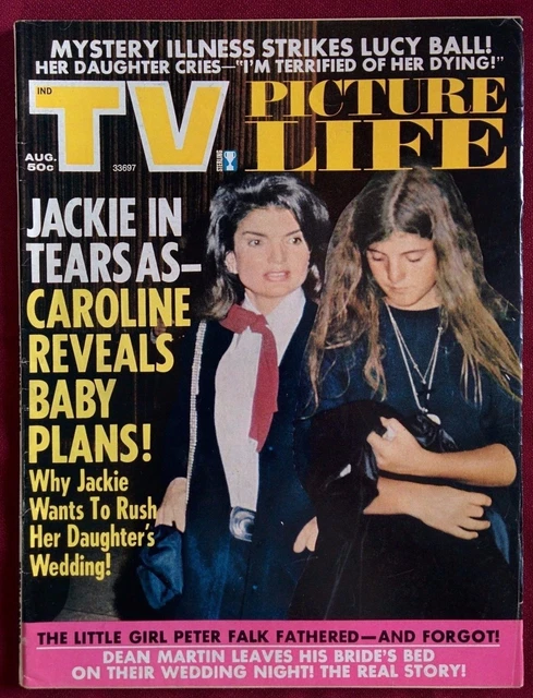 TV PICTURE LIFE Magazine August 1973 Jackie O, Caroline Kennedy, Peter ...