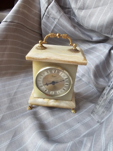 1980S ONYX CARRIAGE Clock Battery Operated works fine £13.00 - PicClick UK