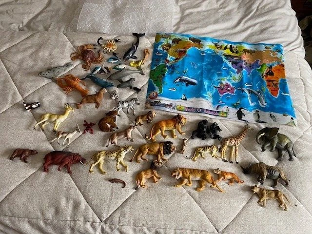 LARGE COLLECTION OF Wild/Zoo/Safari Animals, sea creatures + World ...