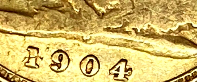 AUSTRALIA 1904 RARE Perth Gold Half Sovereign Low Mint Key Date Rare ...