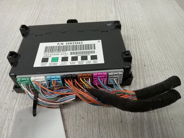 HOLDEN COMMODORE ECU Bcm, Ve, P/N 20839063, 08/06-04/13 2010 3.0 Lf1 ...