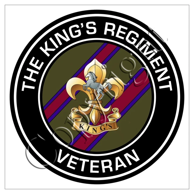 THE KINGS REGIMENT Classic Regimental Veterans Sticker £2.79 - PicClick UK