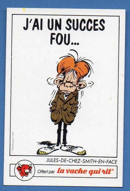 AUTOCOLLANT LA VACHE QUI RIT - JULES - Série GASTON LAGAFFE - 1985 / ...