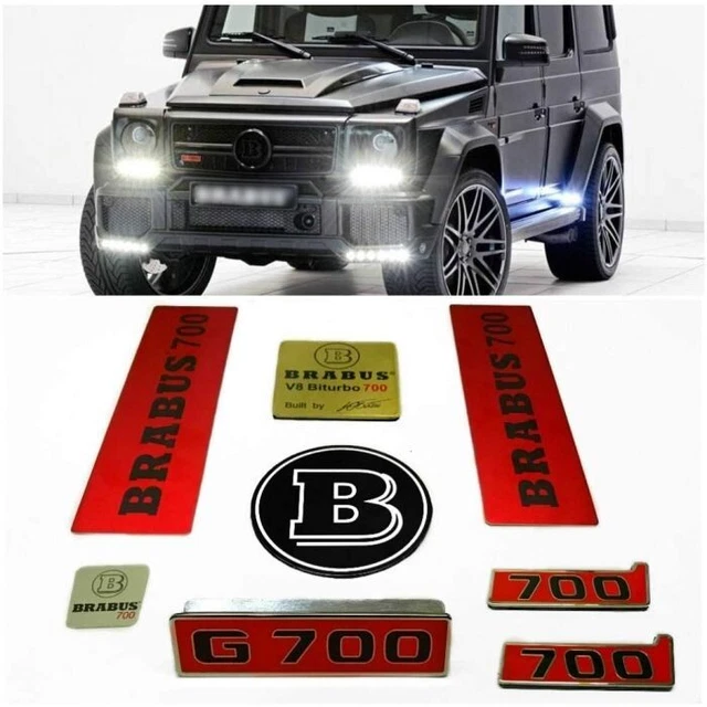 MERCEDES BENZ G-CLASSSET Of Badges Logos 8pcs Brabus 700 £730.00 ...