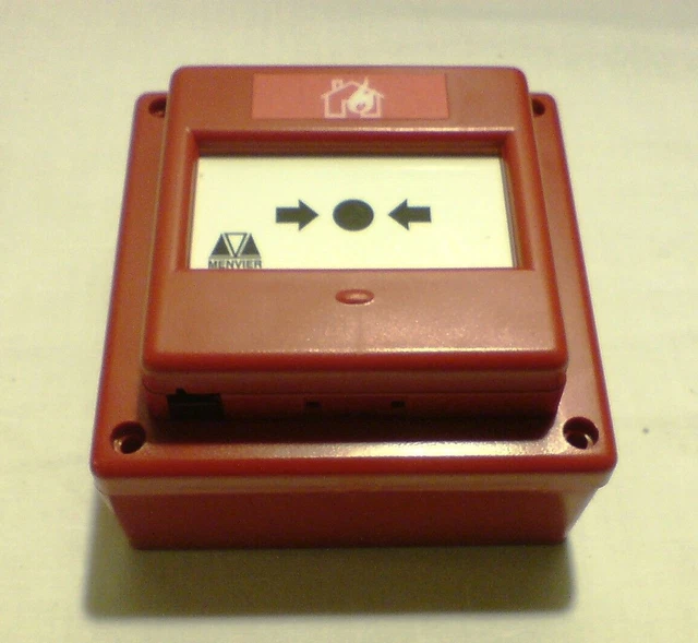 WATERPROOF FIRE ALARM Manual Break Glass Call Point Menvier MBG917 ...