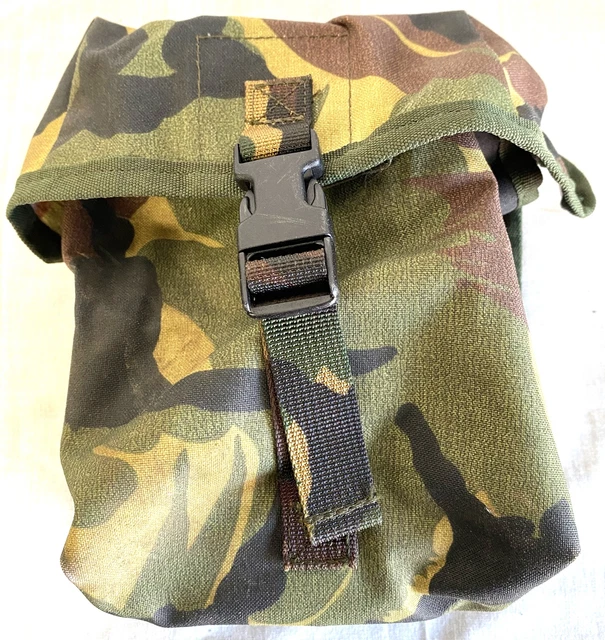 DUTCH MILITARY WOODLAND DPM MOLLE Webbing System Large Utility Pouch £9 ...