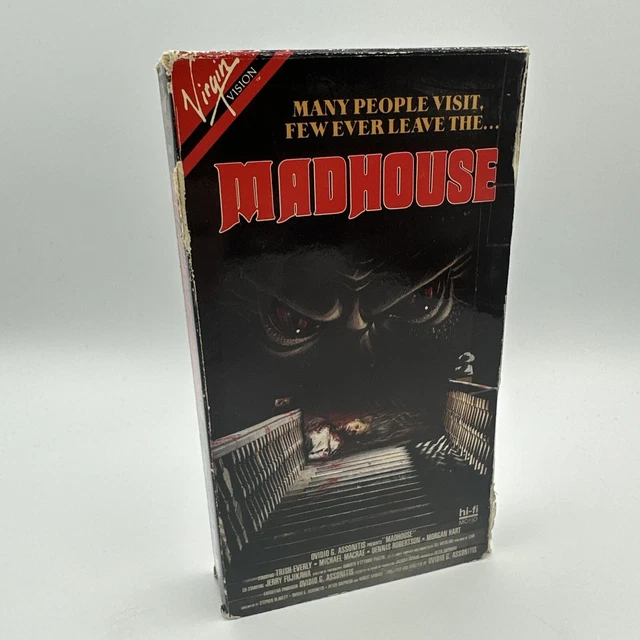 MADHOUSE VHS ARTWORK Design Virgin Vision 1987 Horror Slasher cult film RARE oop £46.50 ...