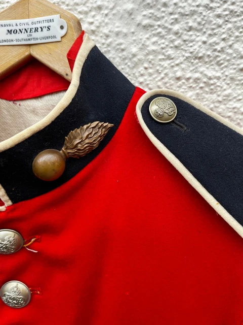 KINGS CROWN GRENADIER Guards Vintage Ceremonial Scarlet Wool Tunic-34 ...