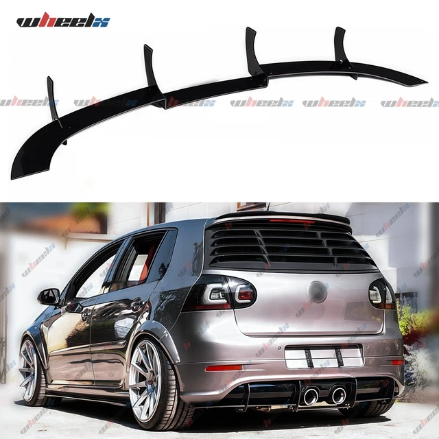 REAR BUMPER DIFFUSER Dual Twin Exit For VW Golf MK5 R32 2005-2008 Gloss ...