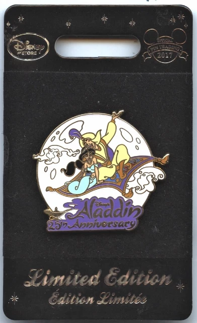 DISNEY STORE EUROPE - Aladdin 25th Anniversary Pin (Aladdin & Jasmine ...