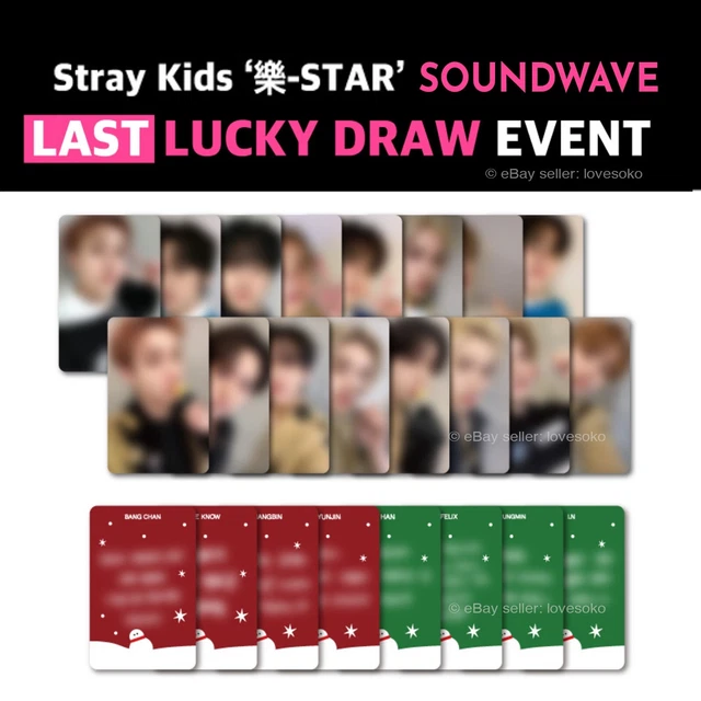 SKZ STRAY KIDS Rock Star Sound Wave Last Lucky Draw Photo Card Pc EUR ...