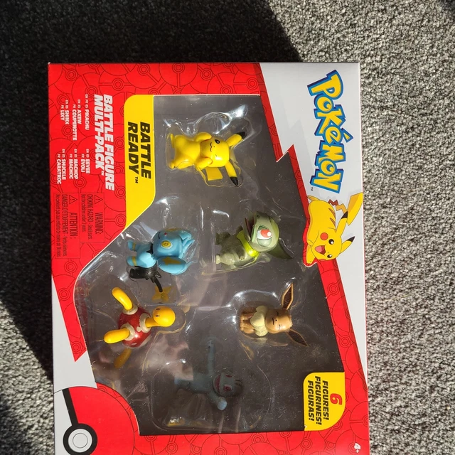 POKÉMON BATTLE FIGURE 6 Pack Pikachu, Shuckle, Axew, Shinx, Eevee ...