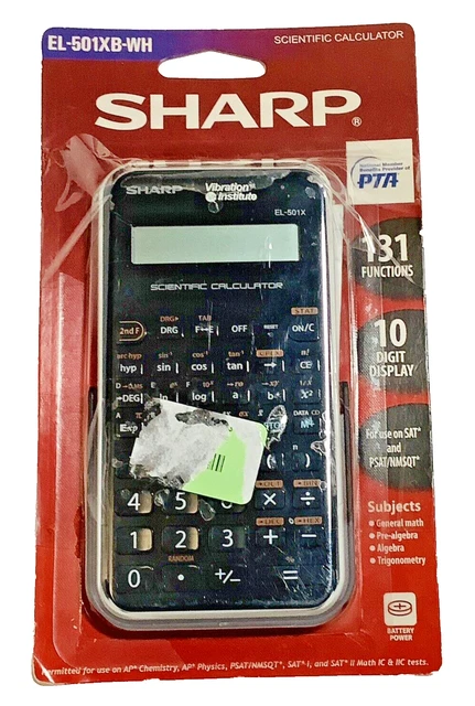 SHARP EL-501XB-WH SCIENTIFIC Calculator - NEW Sealed Package (131 ...