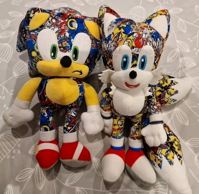 SONIC THE HEDGEHOG & Tails Graffiti Plush Soft Toy £14.99 - PicClick UK
