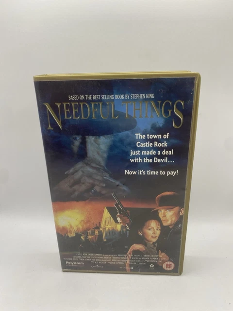 NEEDFUL THINGS BIG Box Ex-Rental VHS Stephen King PAL £14.95 - PicClick UK