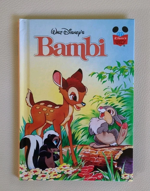 BAMBI WALT DISNEY Children's Book 2000 Vintage HC Wonderful World ...