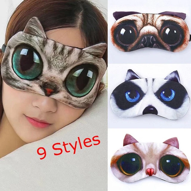 CARTOON ANIMAL 3D Sleeping Eyepatch Sleeping Aid Shade Cover Nap Eye ...