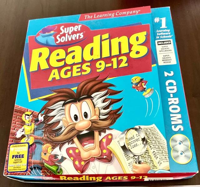 SUPER SOLVERS, AGES 9-12, THE LEARNING COMPANYPC Mac CD Rom Educational ...