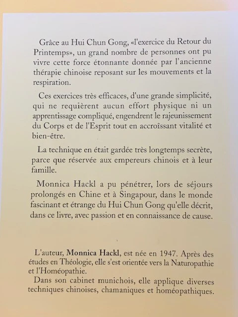 RARE - LA Perle Du Hui Chun Gong - Exercices Pour Rajeunir Corps Et ...