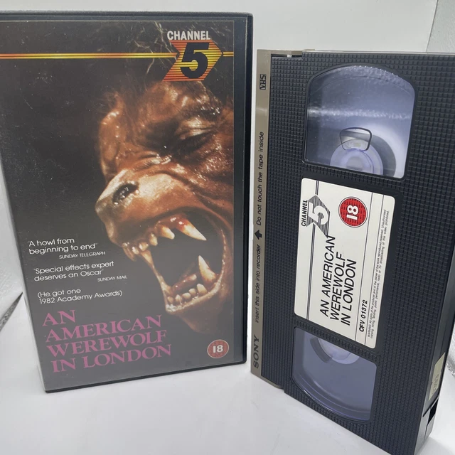 AN AMERICAN WEREWOLF in London vhs channel 5 RARE 1986 (skub10) £9.95 ...