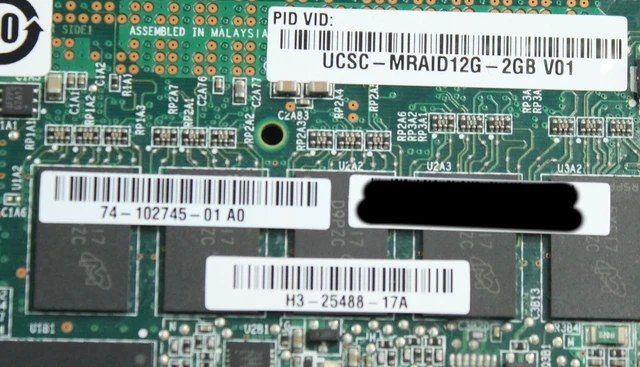 CISCO UCSC-MRAID12G-2GB V01 12Gb/s SAS RAID Controller 74-12862-02 $34.94 - PicClick AU