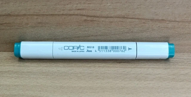 COPIC CLASSIC LAYOUTMARKERS Double Ended BG18 Teal Blue £11.99 ...