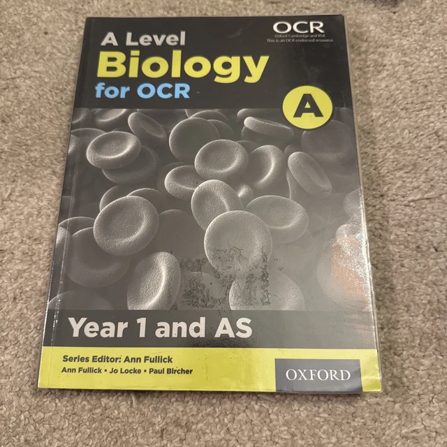 A LEVEL BIOLOGY for OCR A Year 1 and AS Student Study Book Course Guide, Fullick £22.52 ...