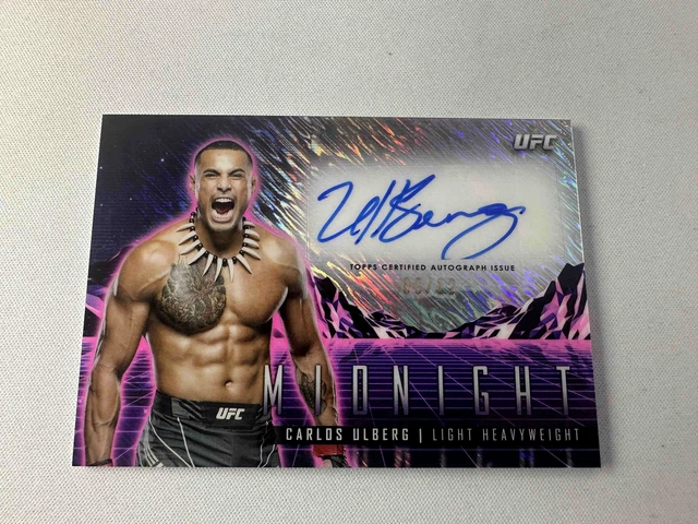 2024 TOPPS MIDNIGHT UFC Carlos Ulberg Horizon Signatures Auto /12 GG5KH ...