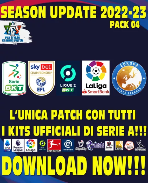 Efootball Pes 2021 Option File Patch Season Update 2022 2023 Serie A B