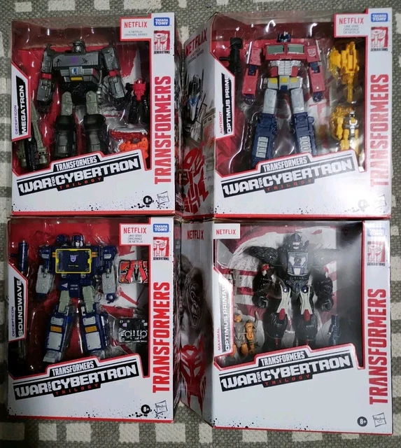 TRANSFORMERS WFC NETFLIX Optimus Prime, Optimus Primal, Megatron ...