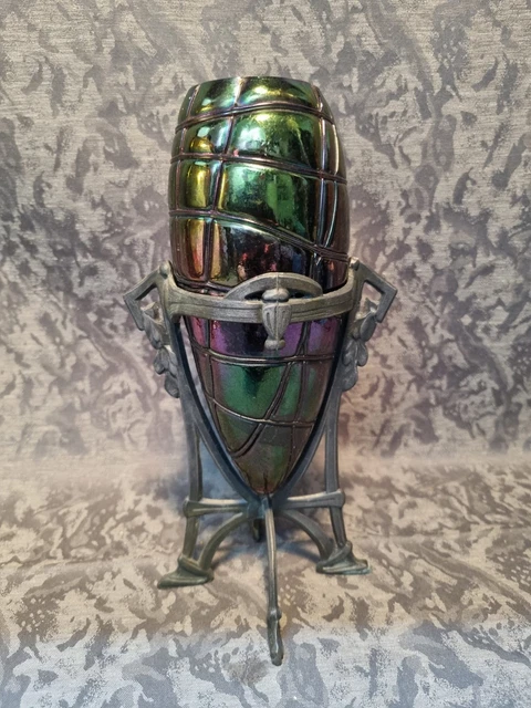 ART NOUVEAU VASE Pallme König & Habel, Antike Jugendstil Vase mit ...