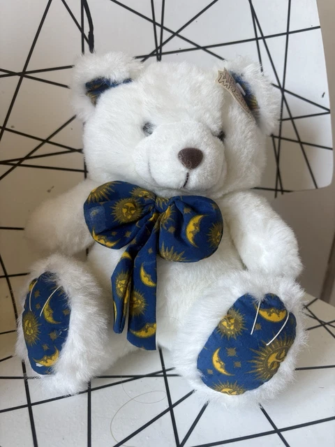 VINTAGE 90S CELESTIAL Sun Moon Teddy Bear Plush Retro rare g4 £38.13 ...