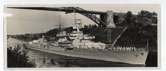 ORIGINAL GERMAN WW2 photograph kriegsmarine ship NAMED ON REVERSE £9.99 ...