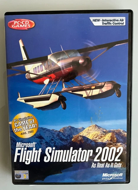 PC VINTAGE MICROSOFT Flight Simulator 2002 PC Game - 3x Disc CD ROM ...