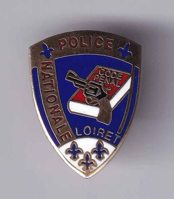 RARE PINS PIN'S .. Police Nationale Code Penal Arme Gun Tir Dept Loiret ...