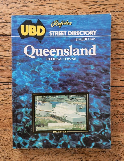 1990 UBD QUEENSLAND Street Directory Cities & Towns 9th Edition, Good ...