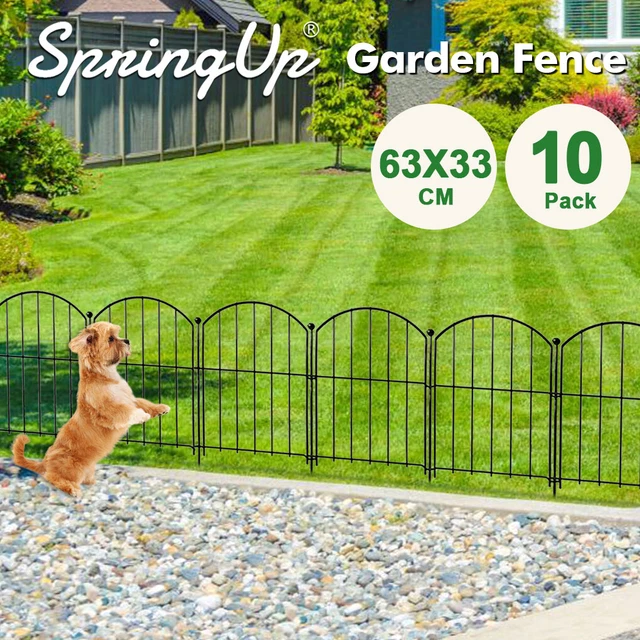 DECORATIVE GARDEN FENCE Rustproof Metal Wire Border Animal Barrier ...
