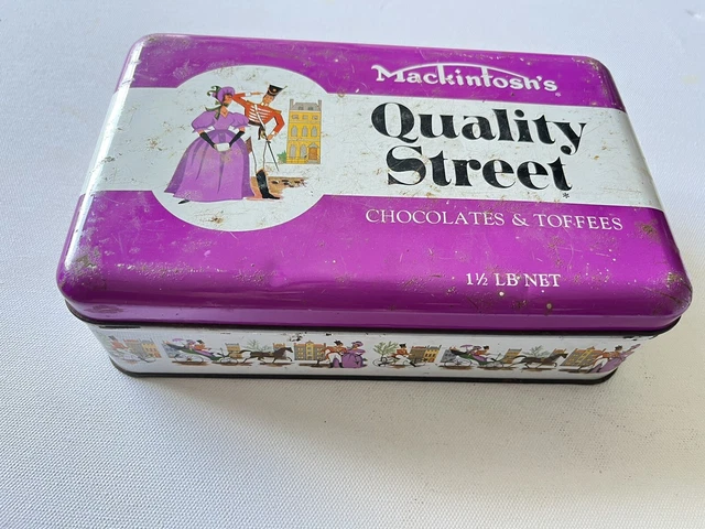 VINTAGE MACKINTOSH'S QUALITY Street Tin Candy Sweets $12.99 - PicClick AU