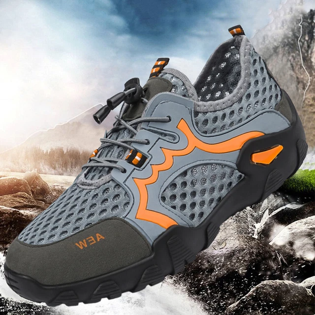 MEN WADING SHOES Nonslip Rubber Water Barefoot Shoes Breathable for ...