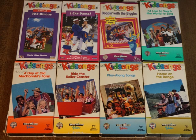 KIDSONGS VHS KID Songs Sing A-Long Music lot of 9 vintage 1995 & 1998 £ ...