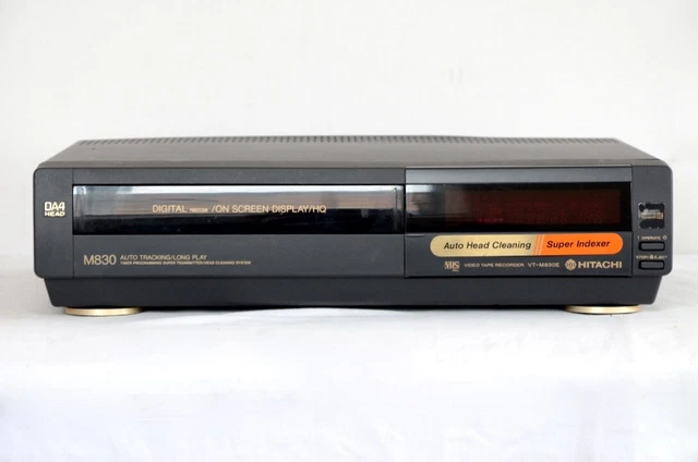 HITACHI VHS VIDEO Cassette Recorder VCR Model VT-M830E £15.00 - PicClick UK
