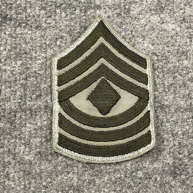 US MARINE CORPS Embroidered First Sergeant E-8 Male Sleeve Rank Patch ...